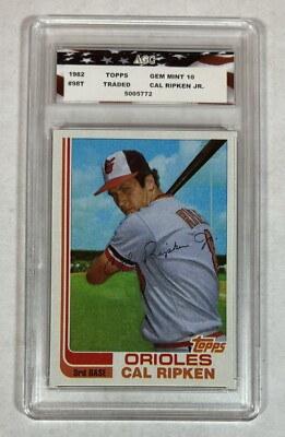 1982 Topps CAL RIPKEN JR RC GEM MINT 10 ROOKIE Baseball Card #T98 ASG ...