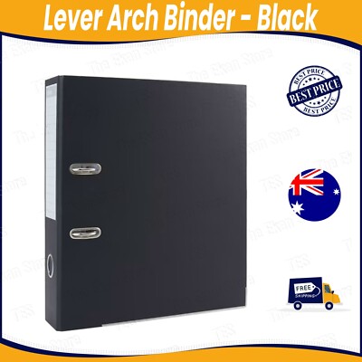 Black Lever Arch File Folder 2 Ring Lever Arch Binder Home Office ...