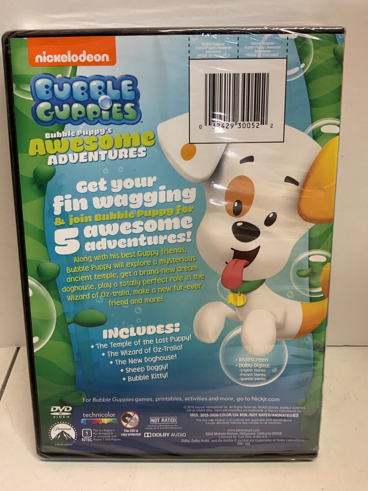 ☀️ BUBBLE GUPPIES: BUBBLE PUPPY'S AWESOME ADVENTURES NEW DVD ...