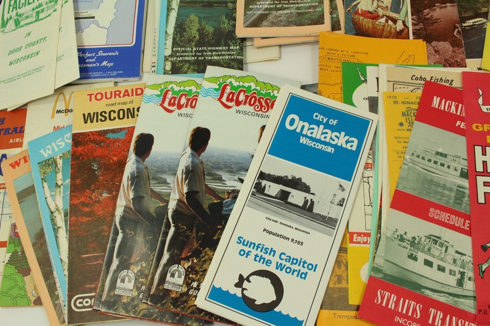 Vintage Wisconsin Travel Maps Brochures Green Bay Packers +++ | eBay