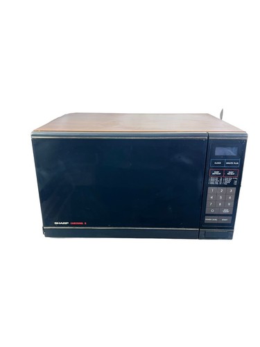 Vintage Sharp Carousel II Microwave Oven Wood Grain R-5A51 1989 Tested ...