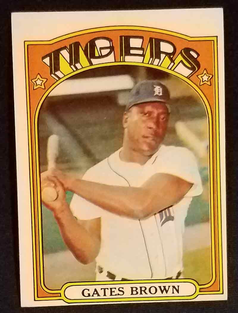 1972 Topps #187 Gates Brown Detroit Tigers EX-MINT | eBay