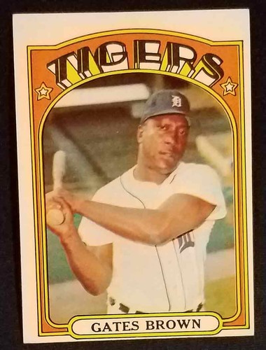 1972 Topps #187 Gates Brown Detroit Tigers EX-MINT | eBay