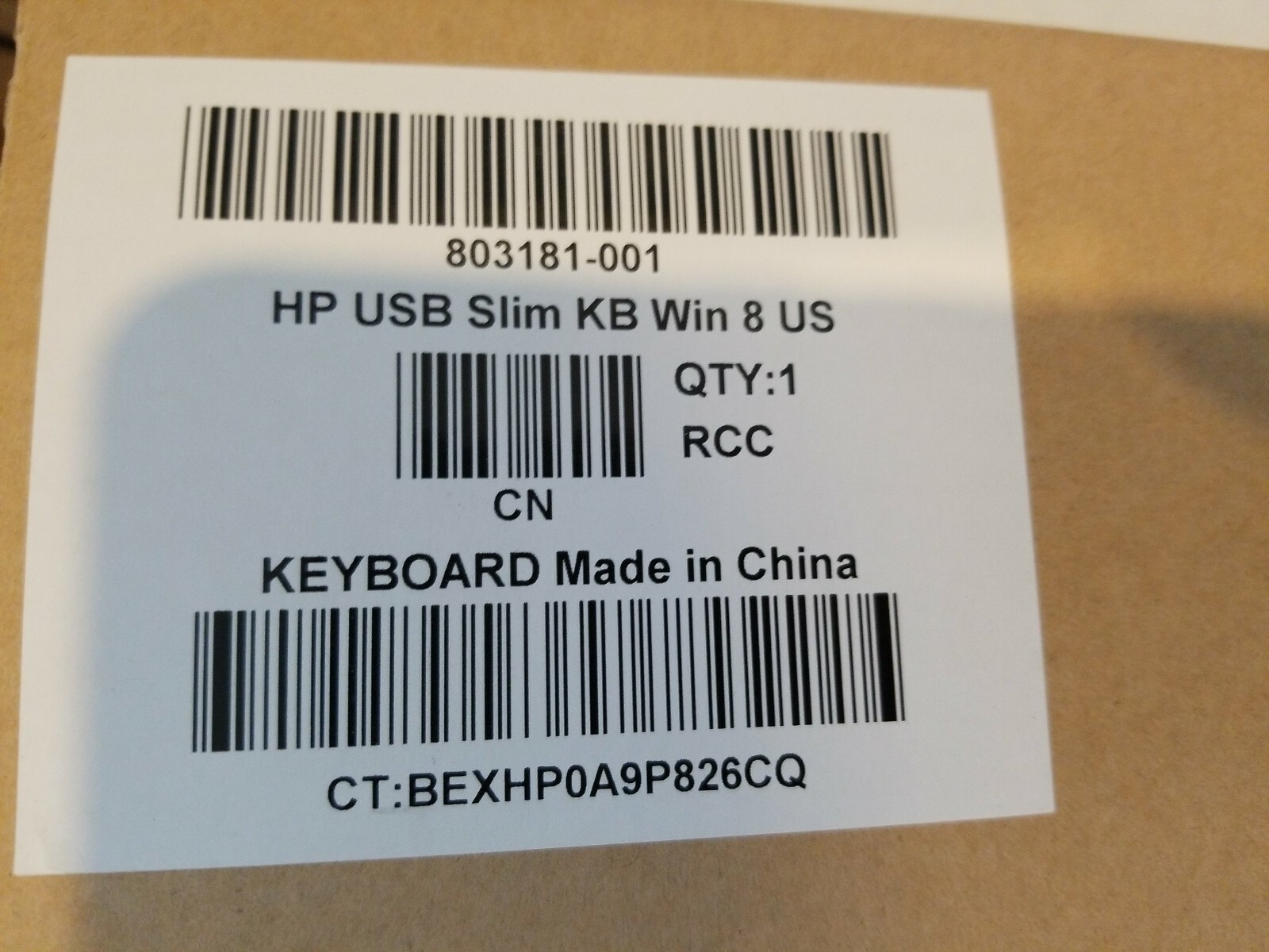 HP 803181-001 USB Slim KB WIn 8 US Keyboard | eBay