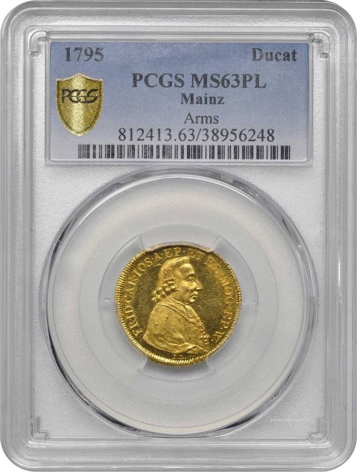 Germany Mainz Friedrich Karl Joseph von Erthal 1795-IL IA Ducat PCGS MS ...
