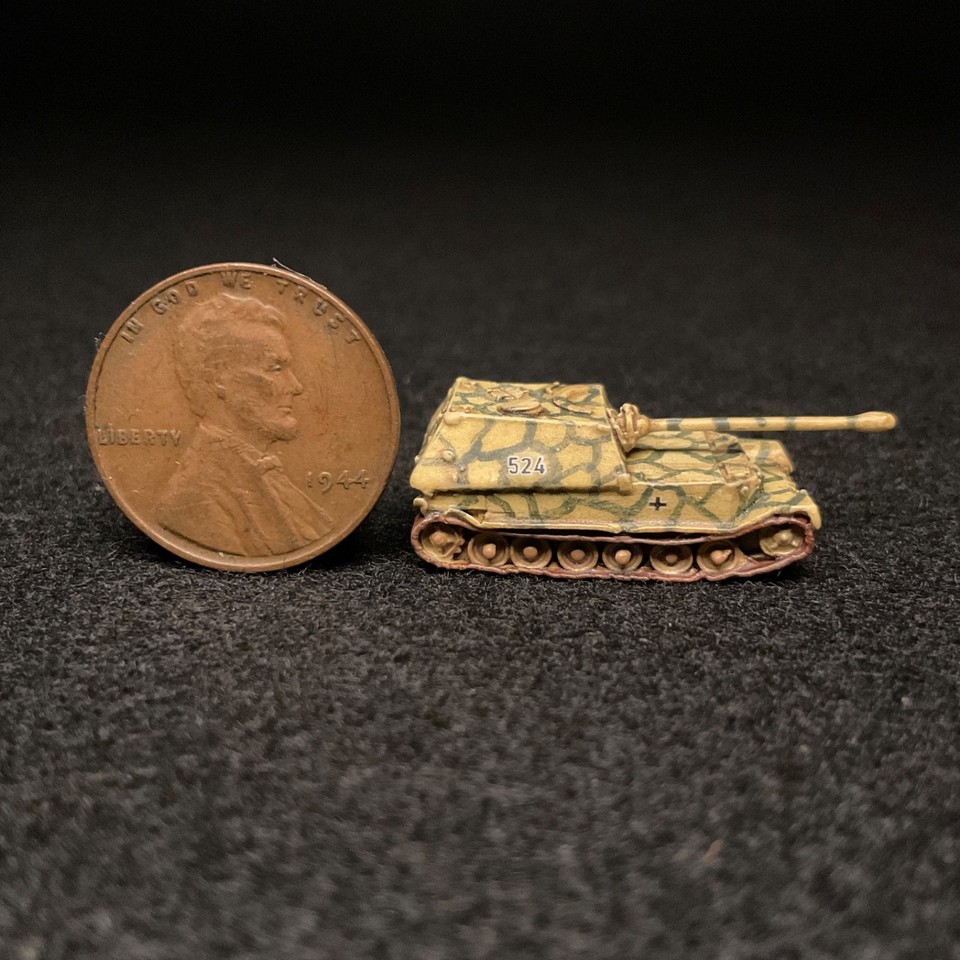 2x PAINTED GHQ 6mm 1/285 Micro Armour German ELEFANT TANKS • 06HP ...