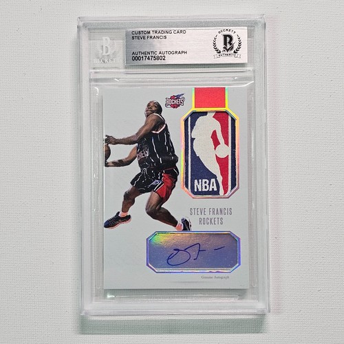 Steve Francis NBA Logoman Patch Auto Custom Trading Card BAS BGS ...