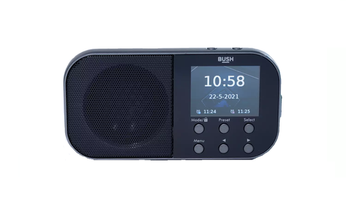 Bush Portable Handheld FM/DAB+ LCD Color Display Radio - Black 9381689 ...