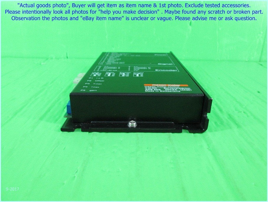 Maxon motor 4-Q-DC ADS50/5, Driver as in photos sn:5391, for Newport ...