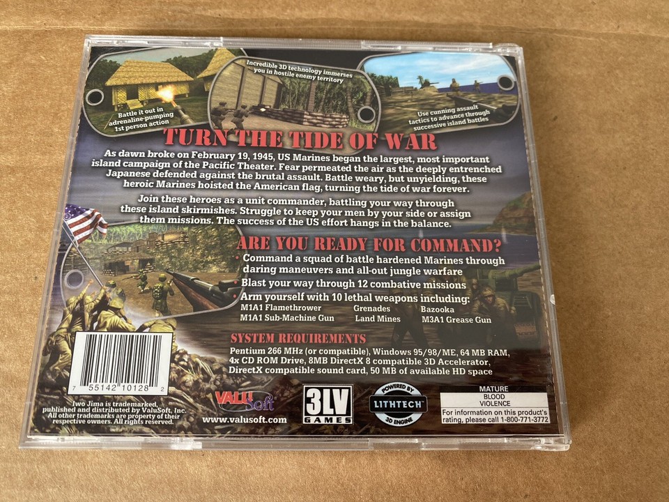 Elite Forces IWO JIMA Video Game - PC CD-ROM ValuSoft War Game | eBay