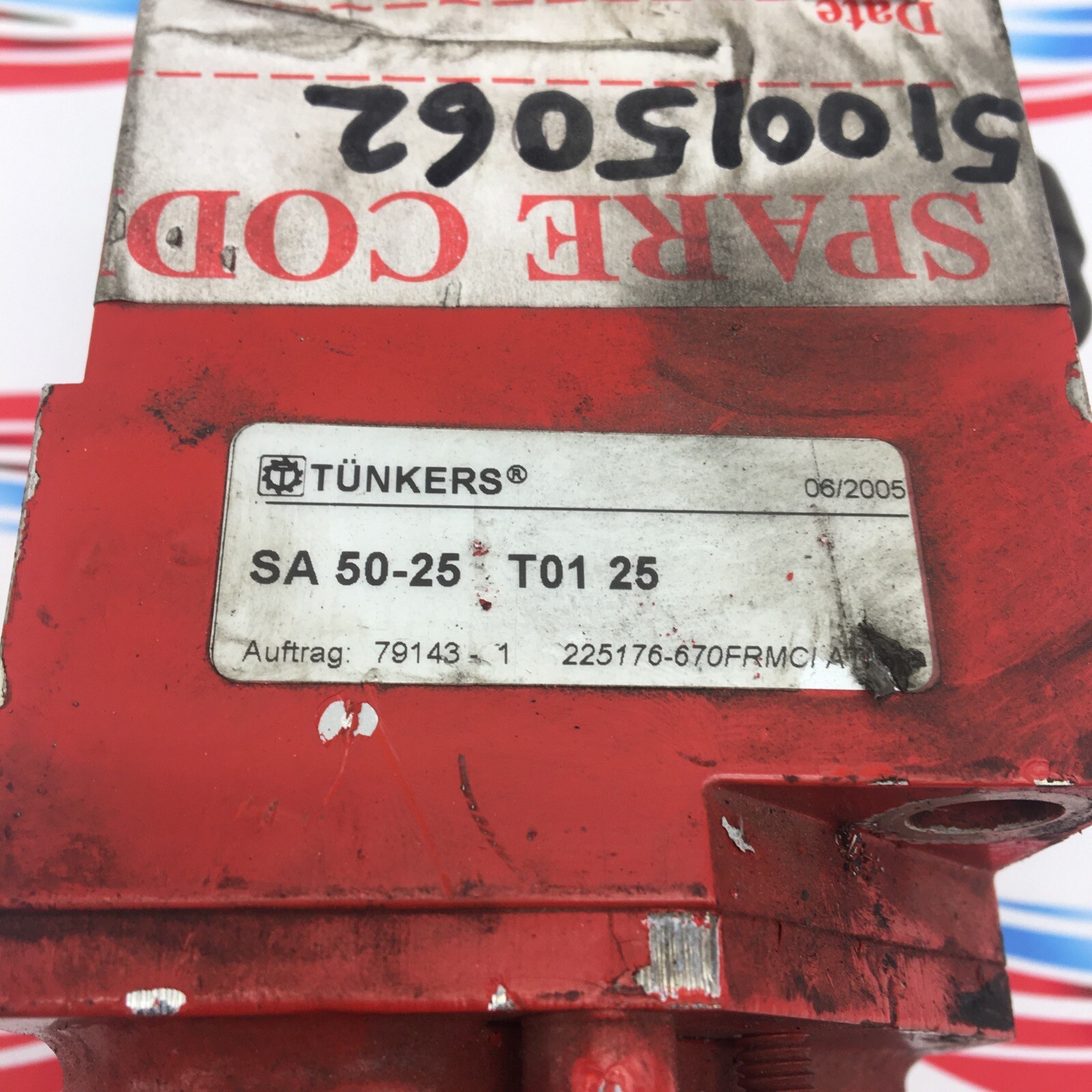 TÜNKERS SA50-25 T01 25 MONOBLOC SHOT PIN AIR CYLINDER SENSOR CLAMP | eBay