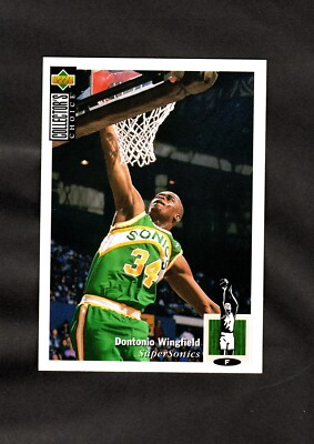 Basketball Card - Dontonio Wingfield - Supersonics - Upper Deck - 1994 ...