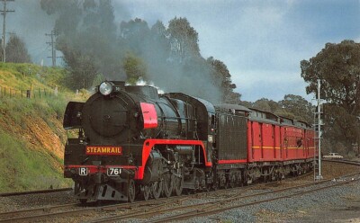 Victorian Railways Steam Locomotive Number R761 Steamrail | eBay