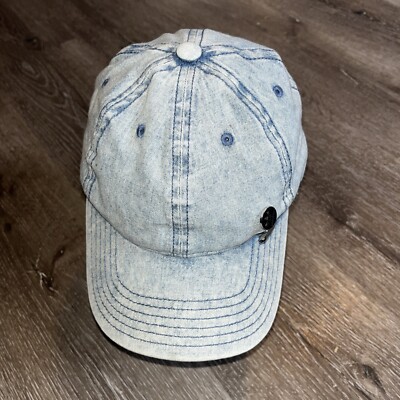 Adidas Three Lead Faded Blue Denim Baseball Cap With Two Buttons ...
