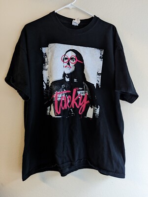 Unisex Wierd Al Yankovic Nerblock T-Shirt Black Size XL Pink Nerdy Tee ...