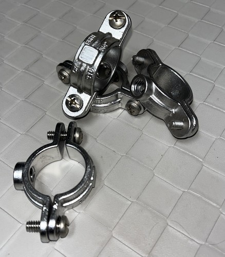 4 NEW 3/4” Calbrite 316. SS Stainless Steel Split Ring Pipe Hanger 3/8 ...