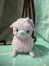 Alpacasso Red & Black Alpaca Plush Amuse Arpakasso Fluffy Toy Gift 35cm ...