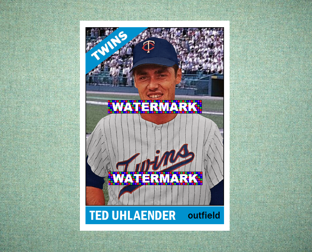 Ted Uhlaender Minnesota Twins 1966 Style Custom Baseball Art Card | eBay