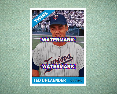 Ted Uhlaender Minnesota Twins 1966 Style Custom Baseball Art Card | eBay