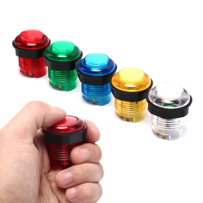 5pcs Arcade HAPP 5V Lit Illuminated Push Button & Built-in LED Lamp ...