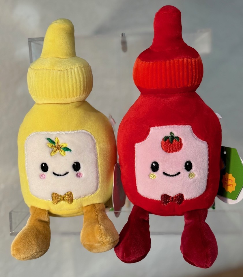 Giggle Scape Ketchup & Mustard Plush Toy w/ bonus Bag - Lot of 3 ...