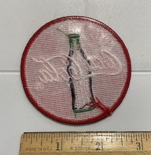 Coca Cola Bottle Coke Souvenir Round Red Embroidered Iron-on Patch ...