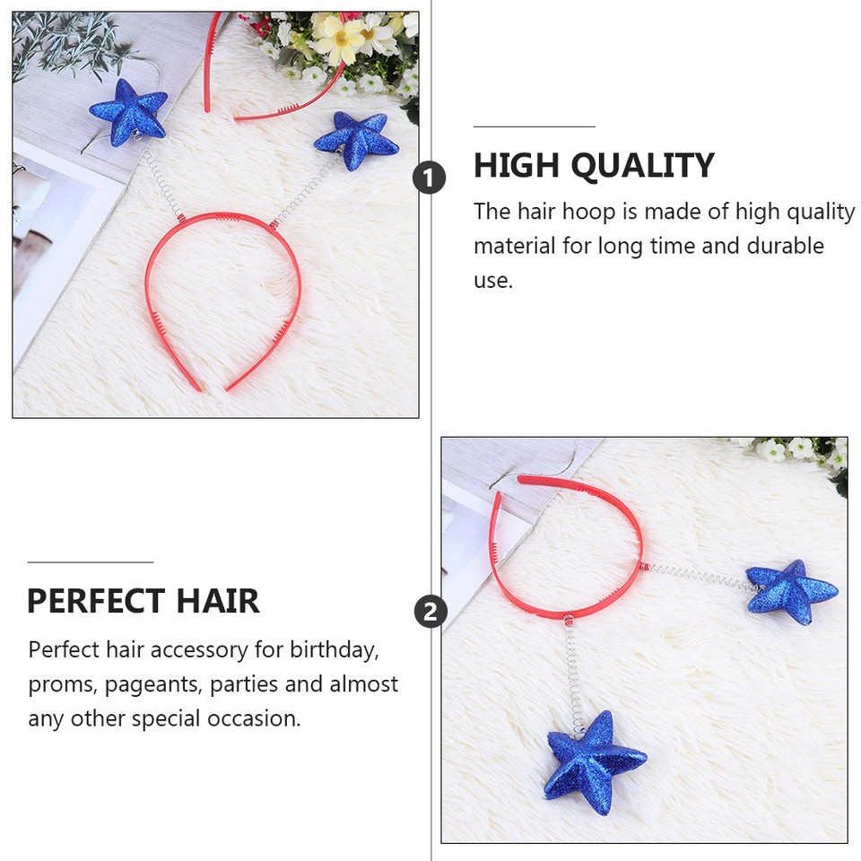 8 Pcs Carnival Diy Headband Glittering Star Party Headpiece Girls | eBay UK