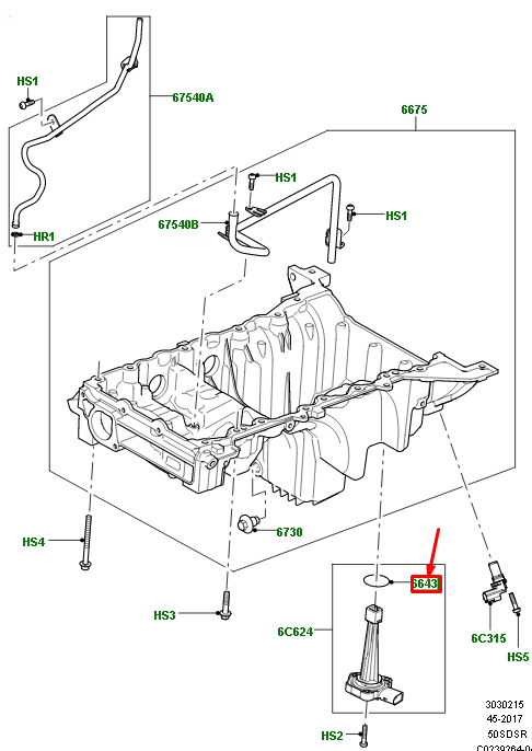 LR RANGE ROVER SPORT II L494 Oil Level Sensor O-Ring LR006867 NEW ...