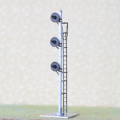 1 x HO scale model railroad 3-colors searchlight signal metal block 3 ...