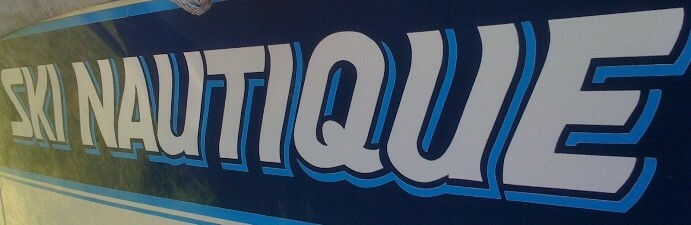 2 Ski Nautique Boats HULL Decals Sticker Emblem Fishing Skiing ...