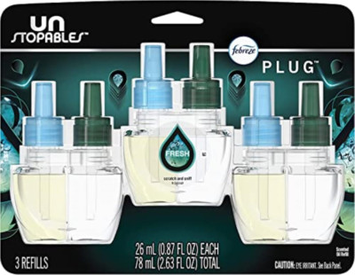 Febreze Wall Plug in Air Fresheners, Unstopables Fresh, Odor Fighter ...