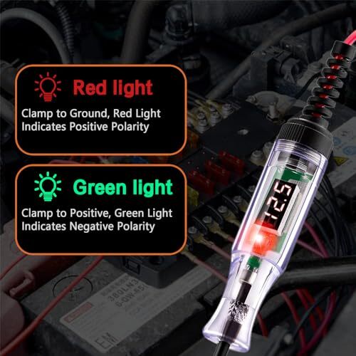 Automotive Test Lights,5-90V DC Digital LED Circuit Tester Light,Heavy ...