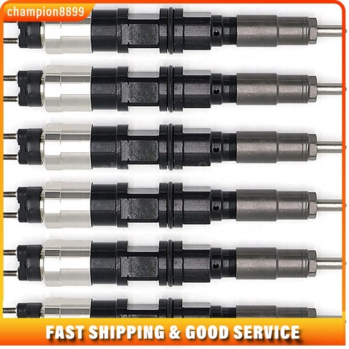6x Fuel Injectors 095000-6500 RE529117 DZ100216 For John Deere Engine ...