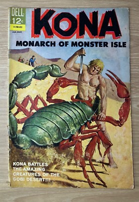 Kona Monarch Of Monster Isle #9 Dell Comics Silver Age g/vg | eBay