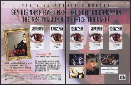 CANDYMAN__Original 1993 Trade print AD / ADVERT__Clive Barker__Virginia ...
