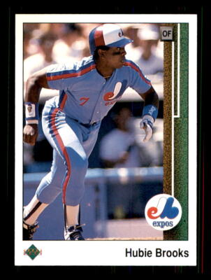 1989 BASEBALL 1989 Upper Deck Hubie Brooks Montreal Expos #122 1 | eBay