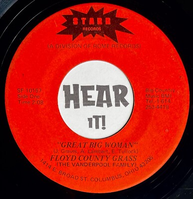 Wild KY Bluegrass Rockabilly 45 FLOYD COUNTY GRASS, VANDERPOOL FAMILY ...