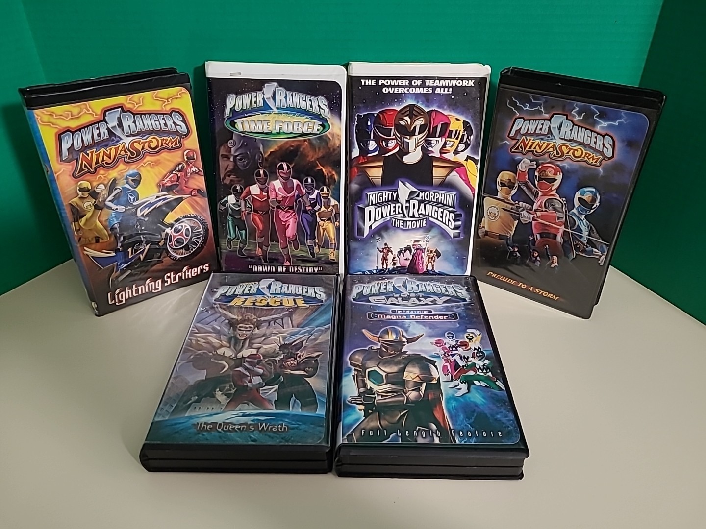 Lot Of 6 VHS Mighty Morphin Power Rangers MMPR Ninja Storm Time Force ...
