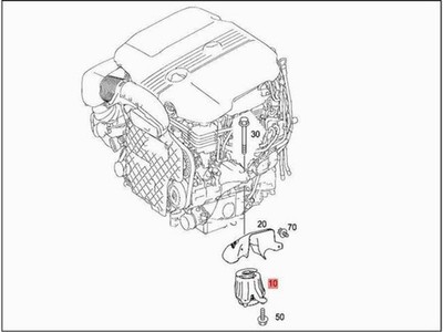 Genuine MERCEDES A205 C205 S205 W205 C-CLASS W205 Engine mount ...