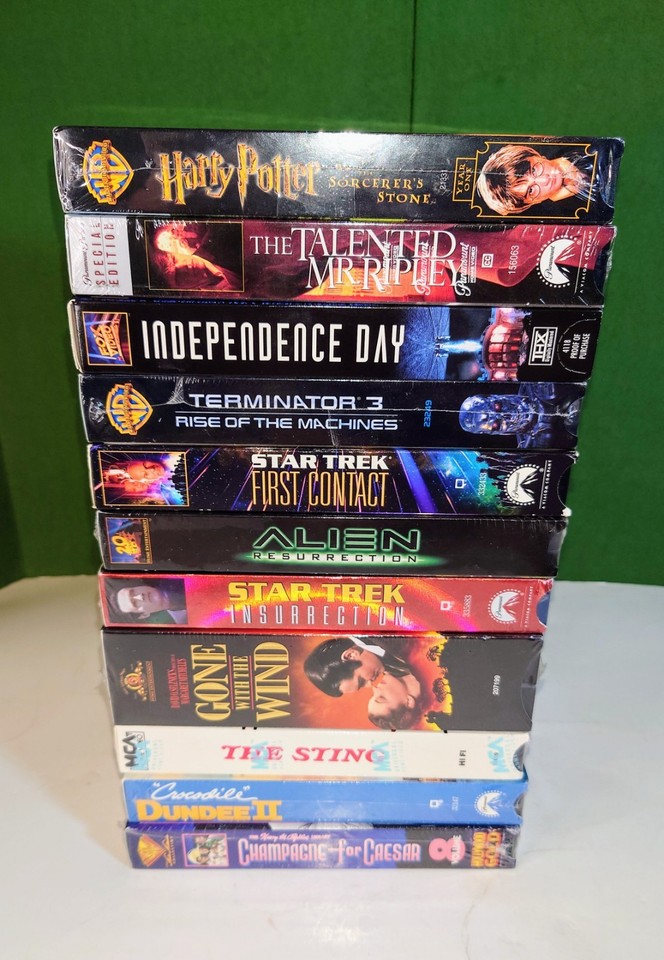 VHS Lot Of 11 Movies Sci-Fi & Classic, All Time Fave Movies, Sealed-New ...