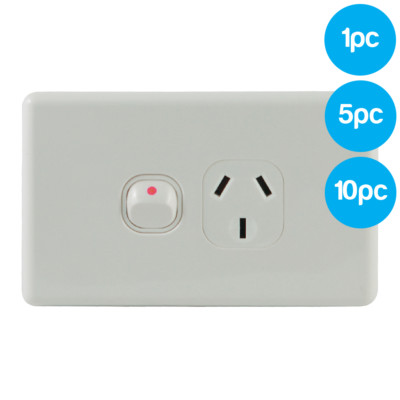 Single Power Point 10A White GPO Socket Outlet AS/NZS Approved | eBay ...