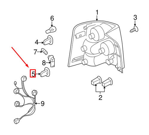 10PCS LAND ROVER DISCOVERY 4 L319 REAR COMBO LAMP LOWER RETAINER ...