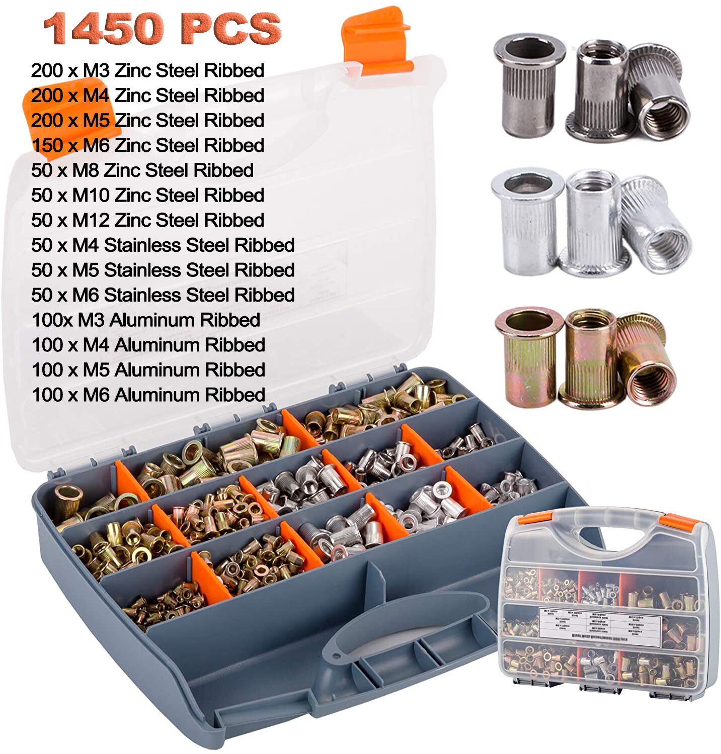 Rivet Nut Gun Kit Rivnut Tool Nut Setter Thread Setting Nutsert Tool ...