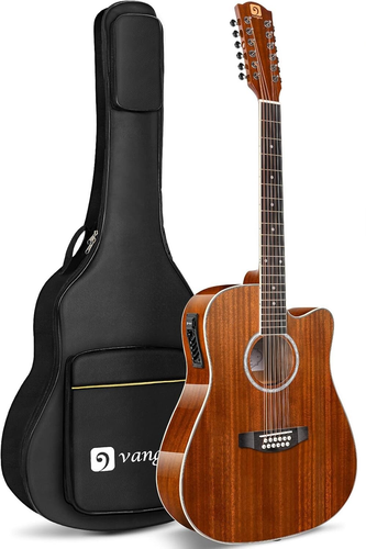 Vangoa 12-String Acoustic Electric Guitar, 42-inch Full Size, RH, VGE12 ...