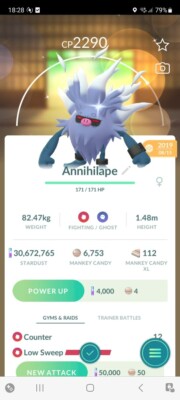 AMAZING!!! SHINY ANNIHILAPE !!! - PKMN GO!!! - NON REGISTERED!!! | eBay