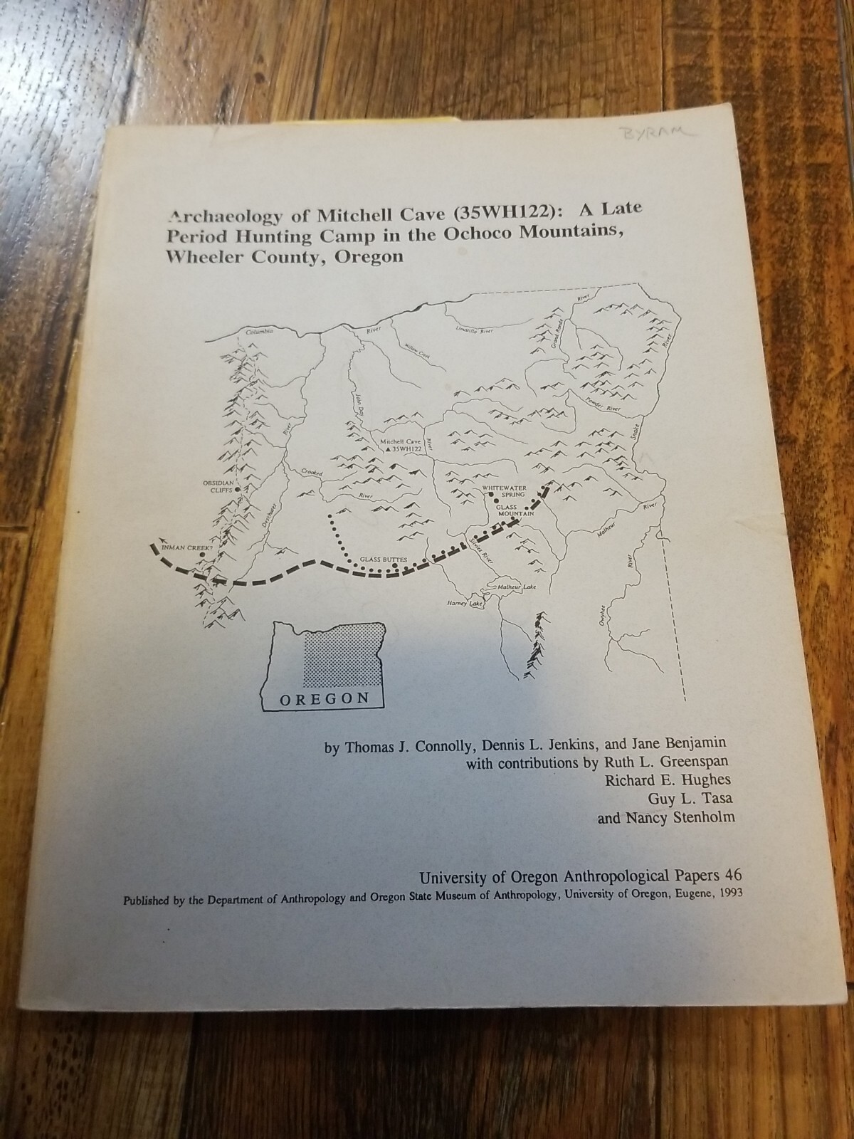 Archaeology Of Mitchell Cave 35wh122 A Late Period Hunting Camp Ochoco ...