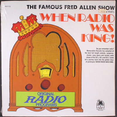 ORIGINAL RADIO BROADCAST: the famous fred allen show - the 1940's ...
