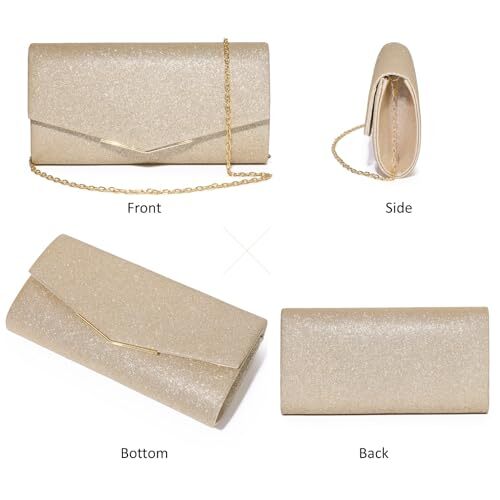 Clutch Purses For Women Evening Bags Shining Envelope Handbags ...