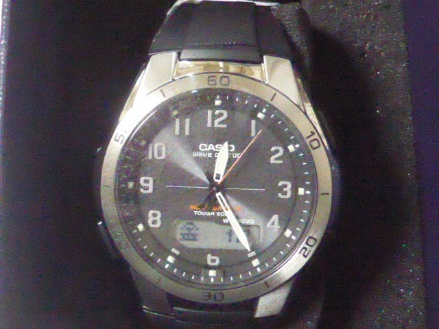 CASIO WAVE CEPTOR WVA-M640-1A2JF Multi Band 6 men Watch New in Box ...