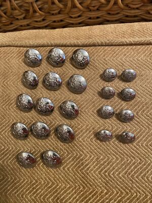Vintage Military Service Uniform Button Bundle X 22 By Gaunt London (b6 ...